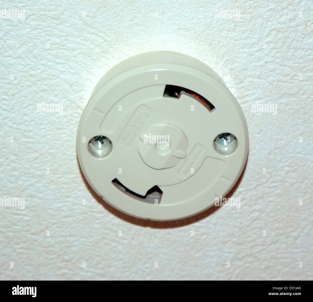 The ceiling-mounted light fixture bracket provides essential electrical ...