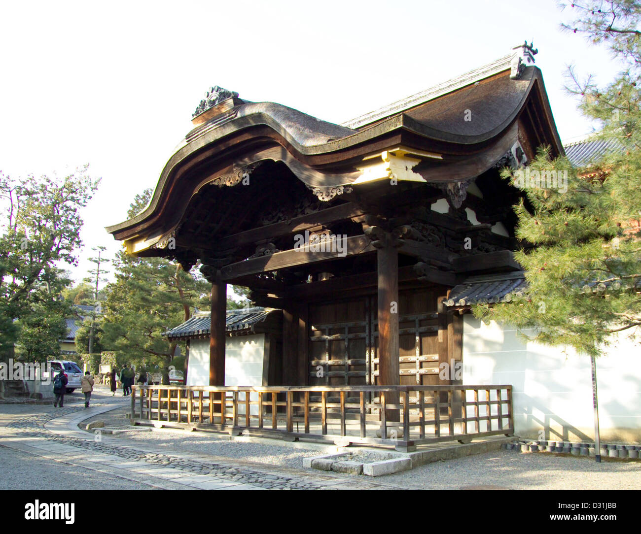 The Chokushi-mon gate at Daitoku-ji, Kyoto, Japan, is a significant architectural feature of the ...