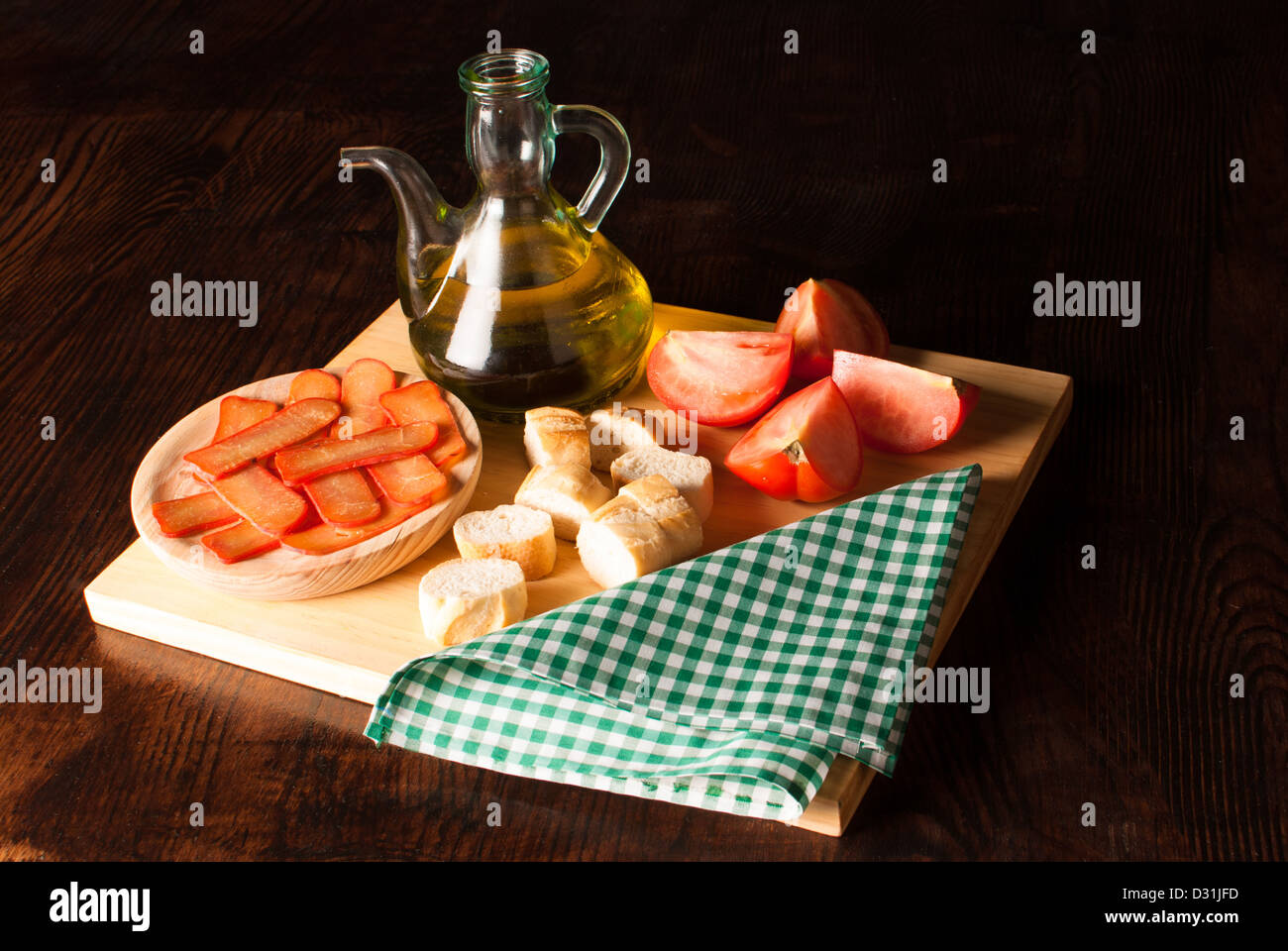 Tuna roe, a classic Spanish tapa surrounded by Mediterranean ...