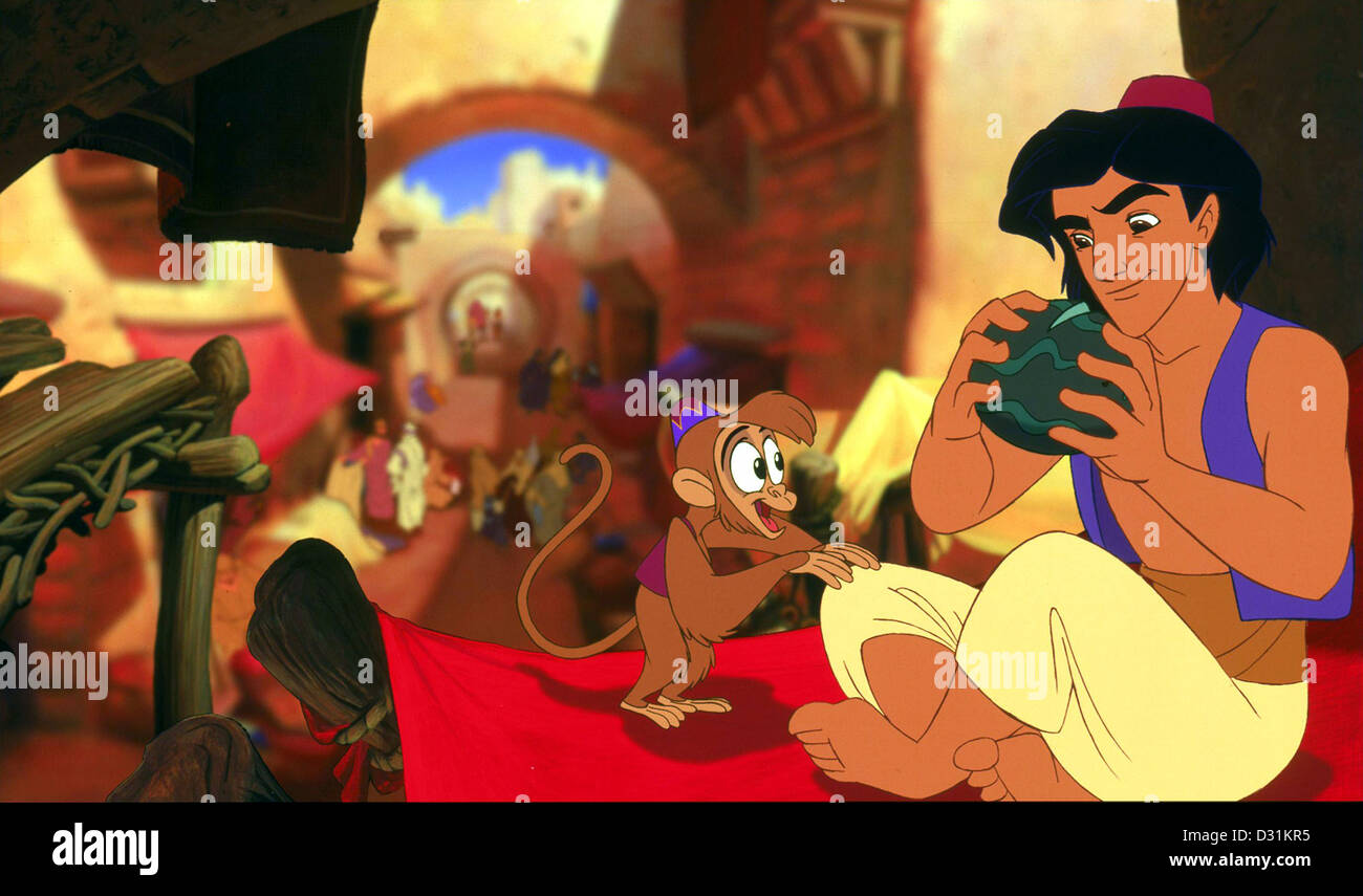 Aladdin cartoon hi-res stock photography and images - Alamy