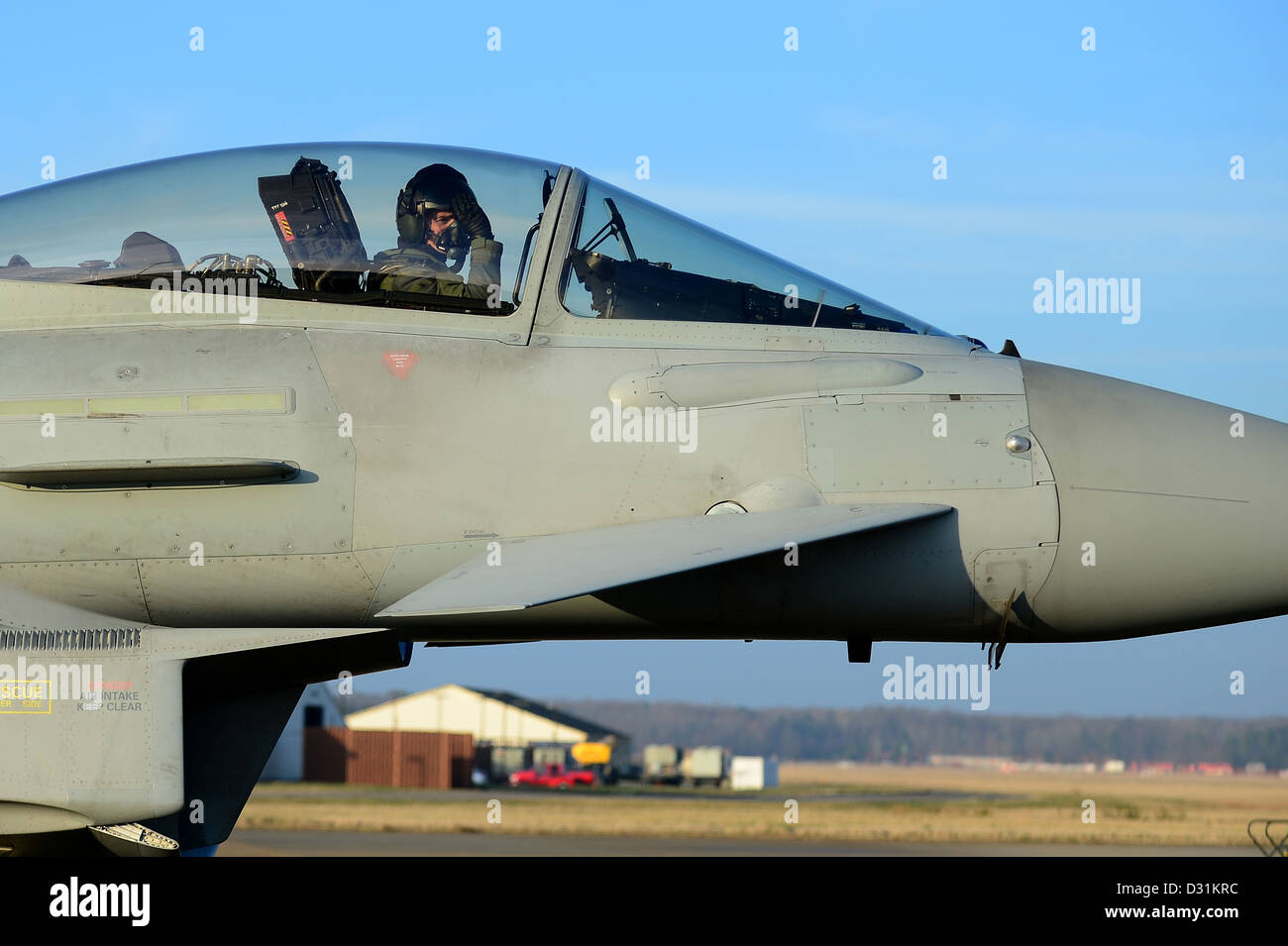 Royal Air Force Wing Cmdr. Paul Godfrey, XI Squadron Typhoon FGR4 pilot ...