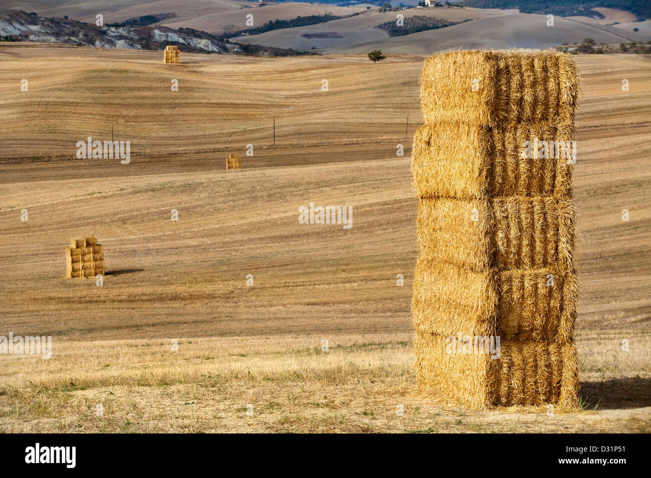 Orcia valley tuscany hay bales hi-res stock photography and images - Alamy