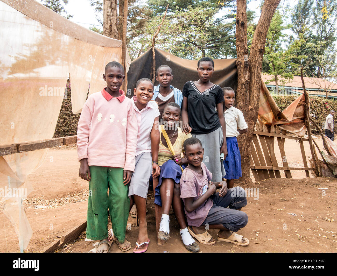 Africa;Tanzania;Moshi;Children;in Orphanage kids playing and posing in ...