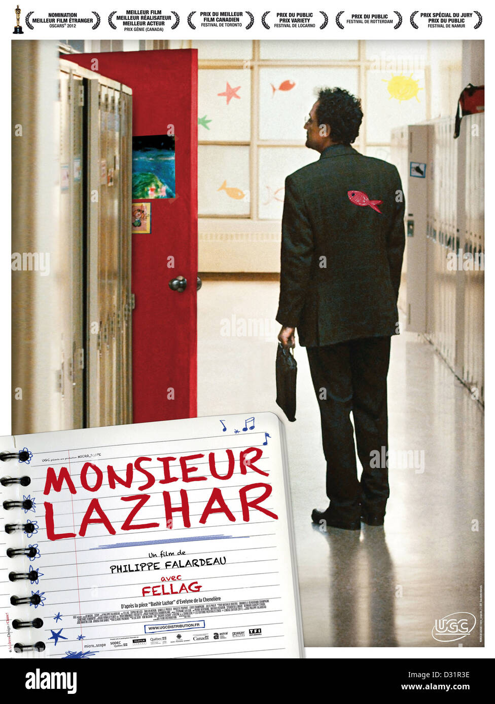 Philippe falardeau mohamed fellag movie poster fr hi-res stock ...