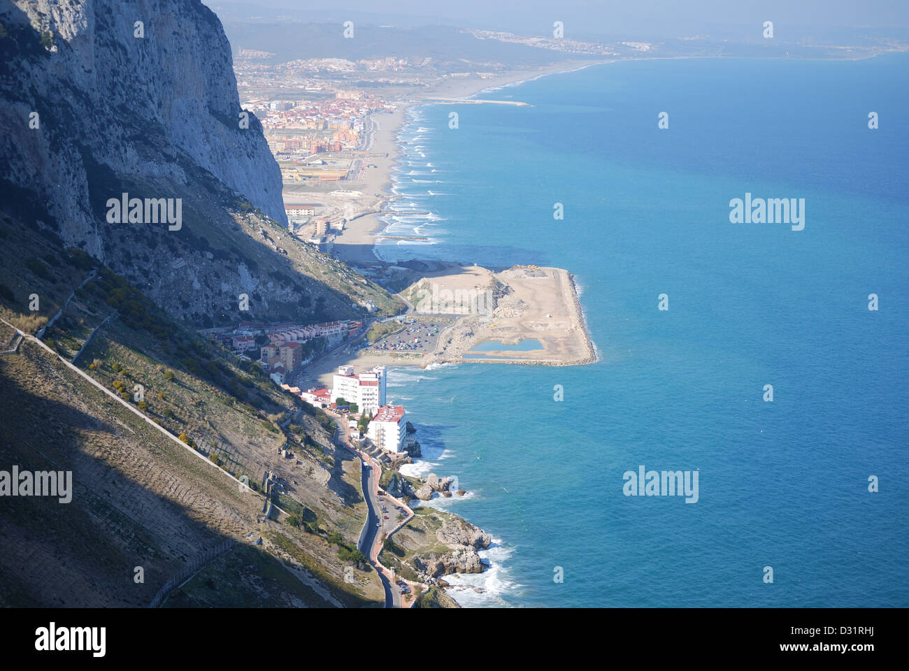 View of Rock of Gibraltar Stock Photo - Alamy