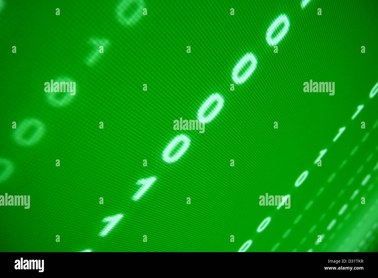 Abstract binary code green tunnel hi-res stock photography and images ...