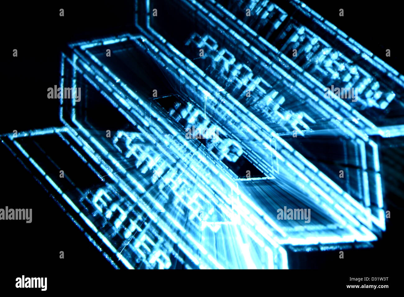 abstract main menu buttons in dark Stock Photo - Alamy