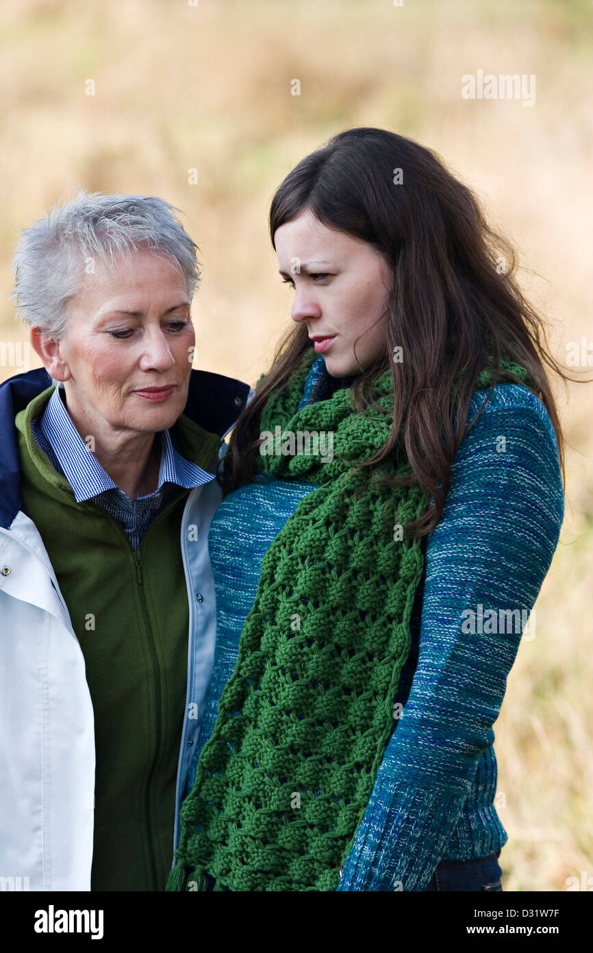 Older women talking seriously hi-res stock photography and images - Alamy