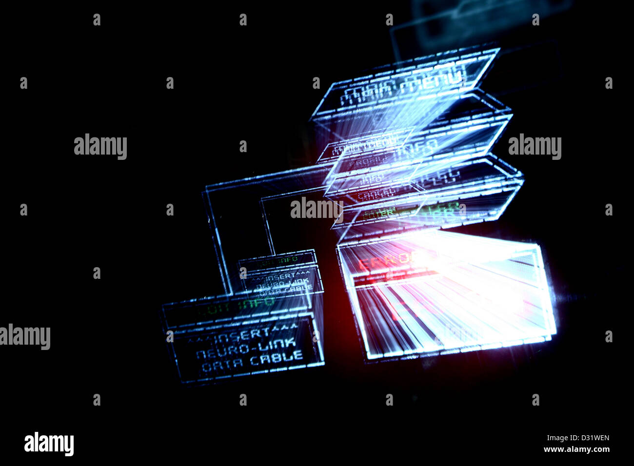 main menu error abstract background Stock Photo - Alamy