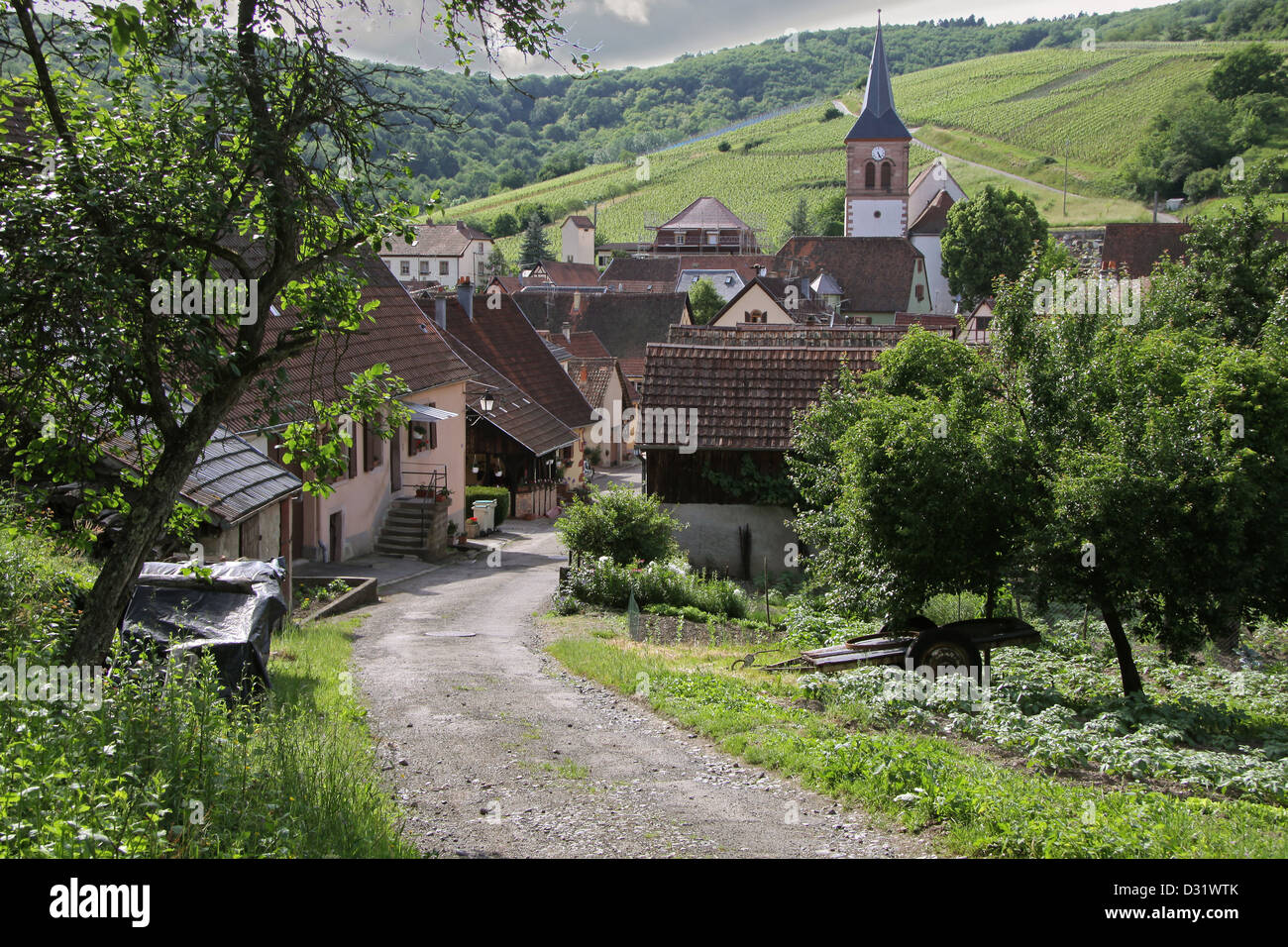 Small rural village in Alsace, France Stock Photo - Alamy