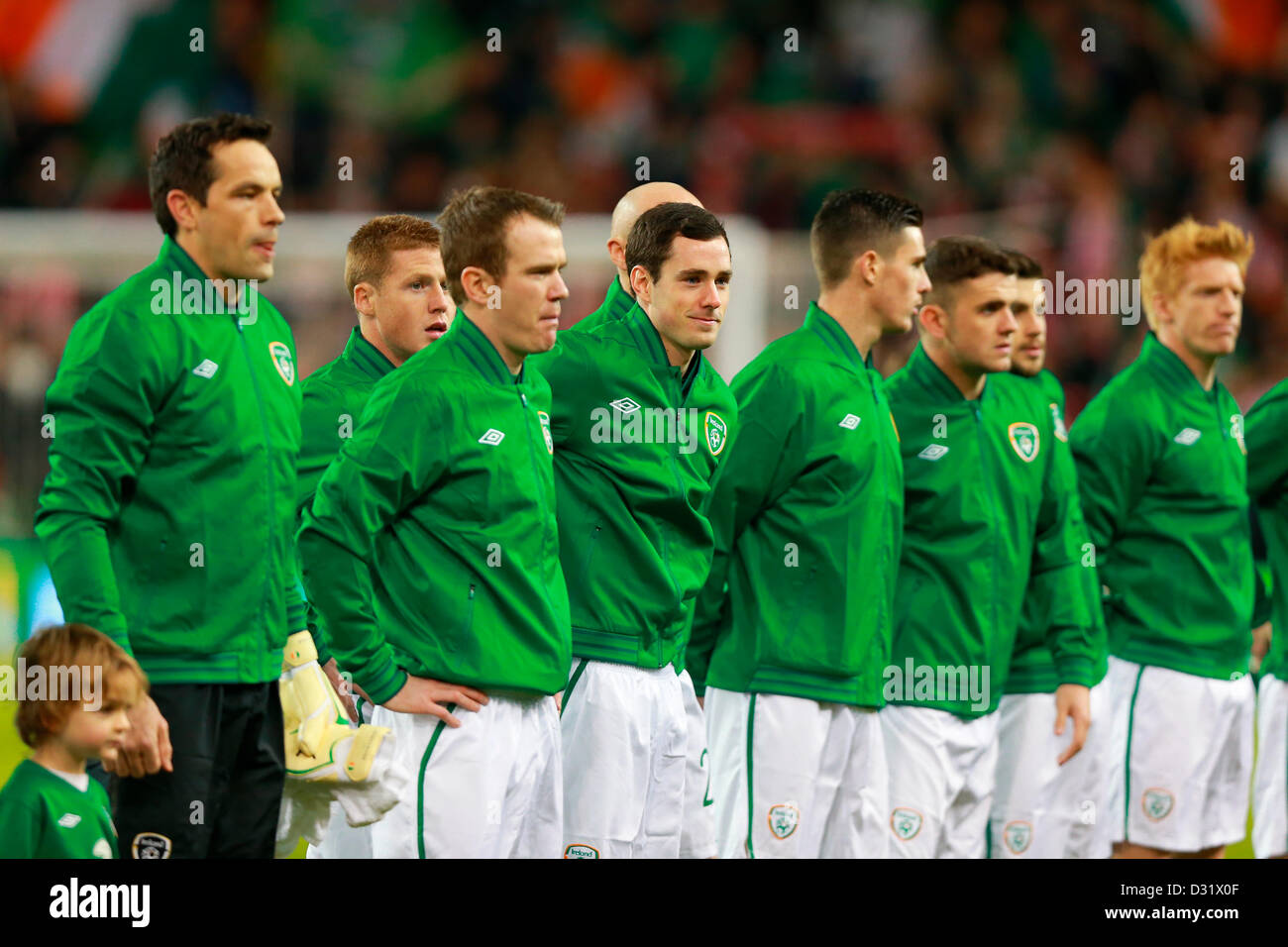 Ireland soccer team lineup hi-res stock photography and images - Alamy