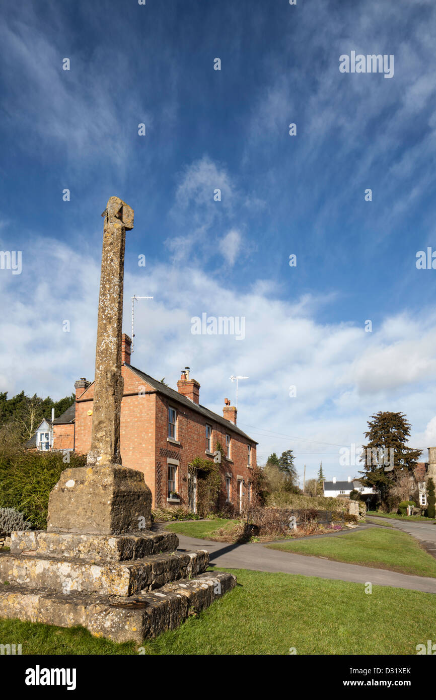 Ancient stone cross from the entrance to the Church of St Peter, Ashton ...