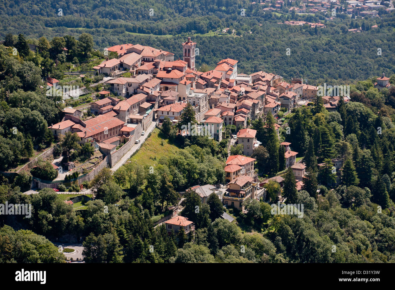 Italy, Lombardy, Varese, Sacro Monte, aerial view Stock Photo - Alamy Italy, Lombardy, Varese, Sacro Monte, aerial view Stock Photo - Alamy