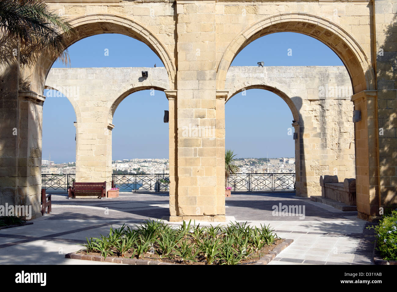 Upper Barrakka Gardens. Valletta. Malta Stock Photo - Alamy