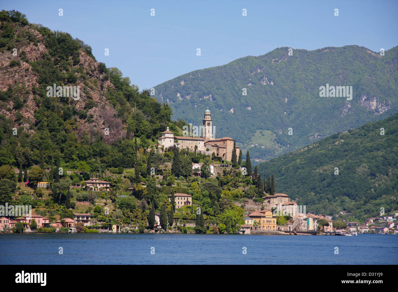 Morcote, Lake Lugano, Switzerland, Europe Stock Photo - Alamy
