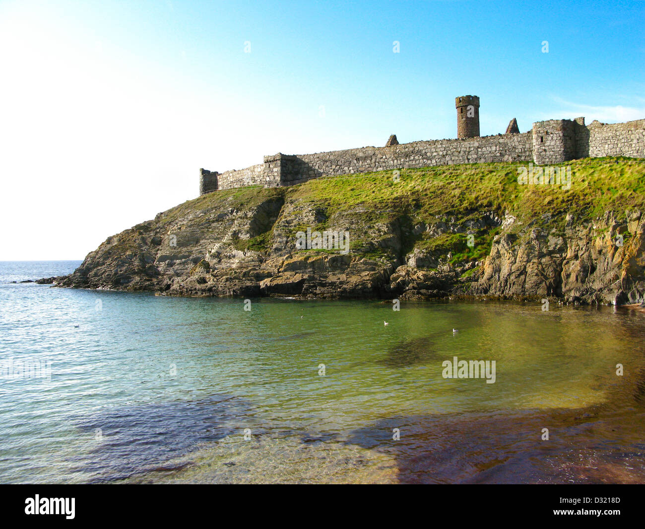 Castle and Sea Stock Photo - Alamy