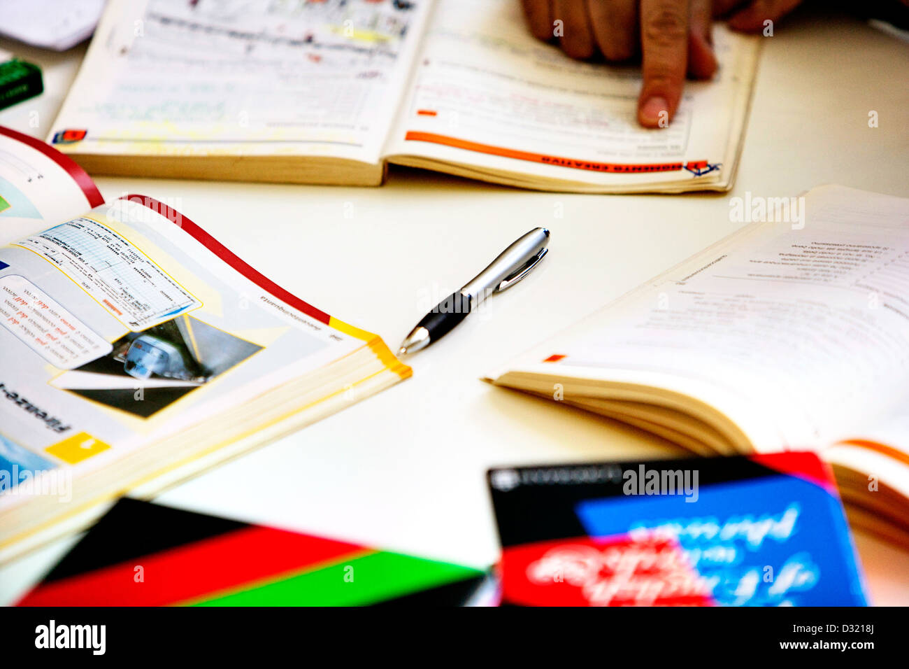 students learning in a classroom environment Stock Photo - Alamy