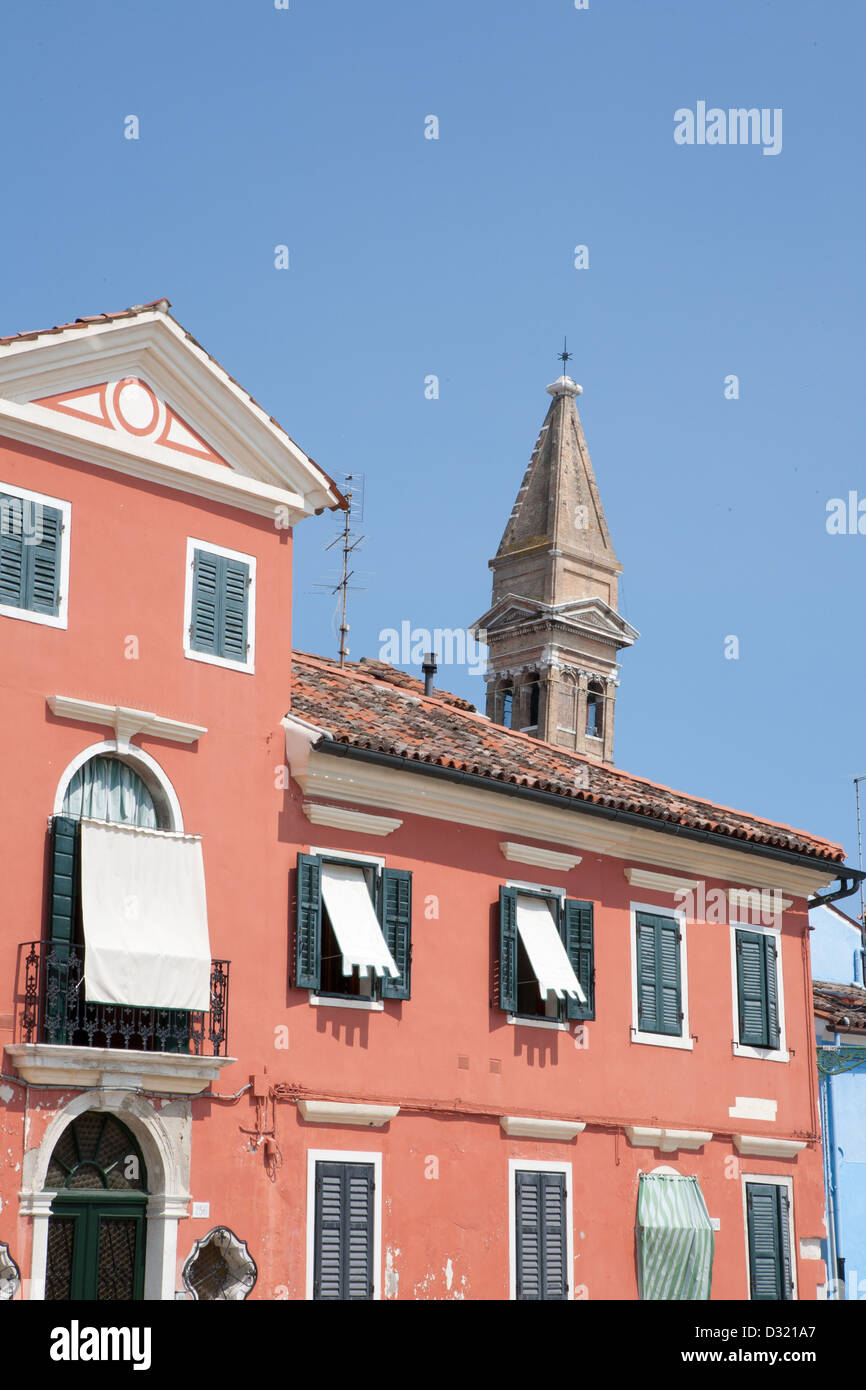 Color photograph on the island of Burano, Venice, Italy Stock Photo - Alamy