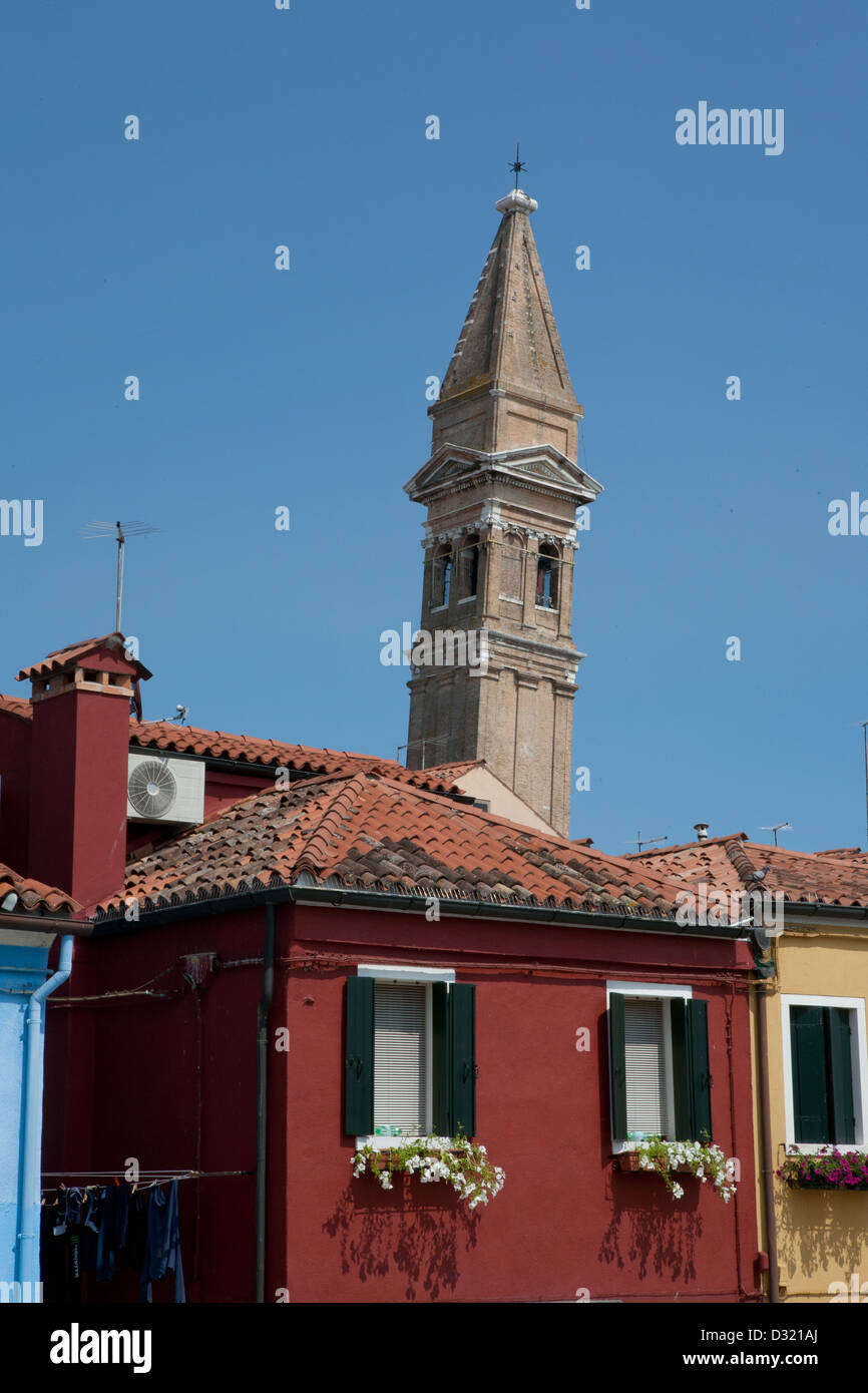 Color photograph on the island of Burano, Venice, Italy Stock Photo - Alamy