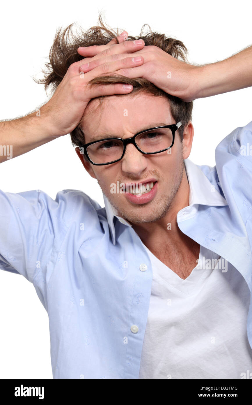 young employee under pressure Stock Photo - Alamy