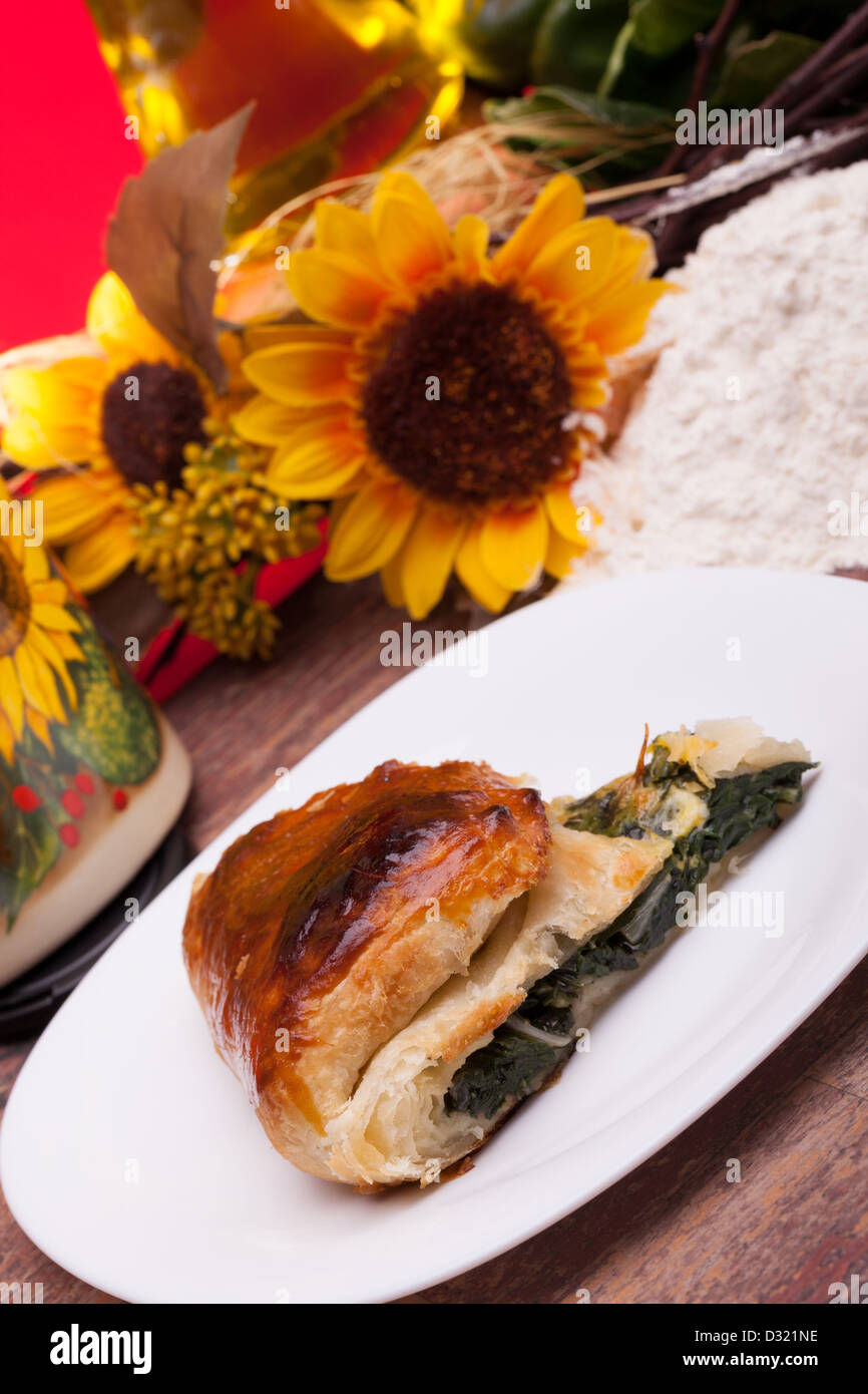 Italian Chard In Puff Pastry Stock Photo - Alamy