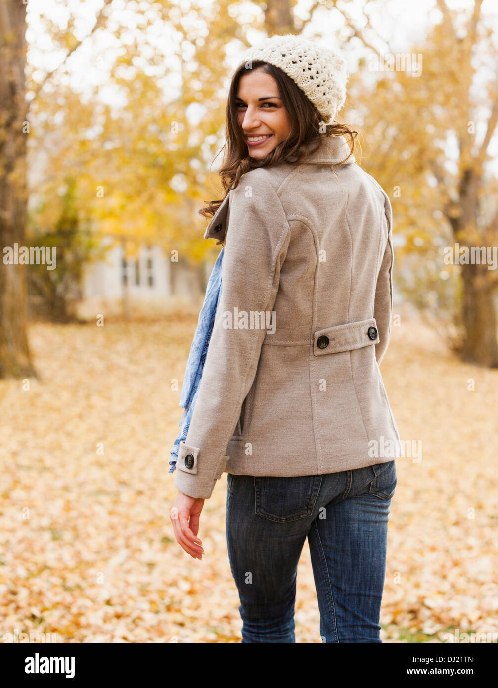 Woman turning into leaves hi-res stock photography and images - Alamy