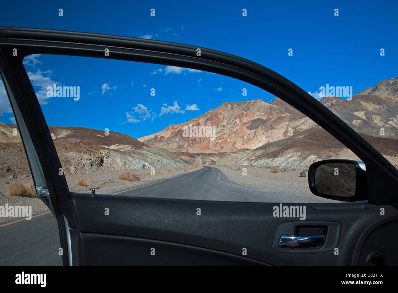 Death Valley National Park, California - Artists Drive, a scenic road ...