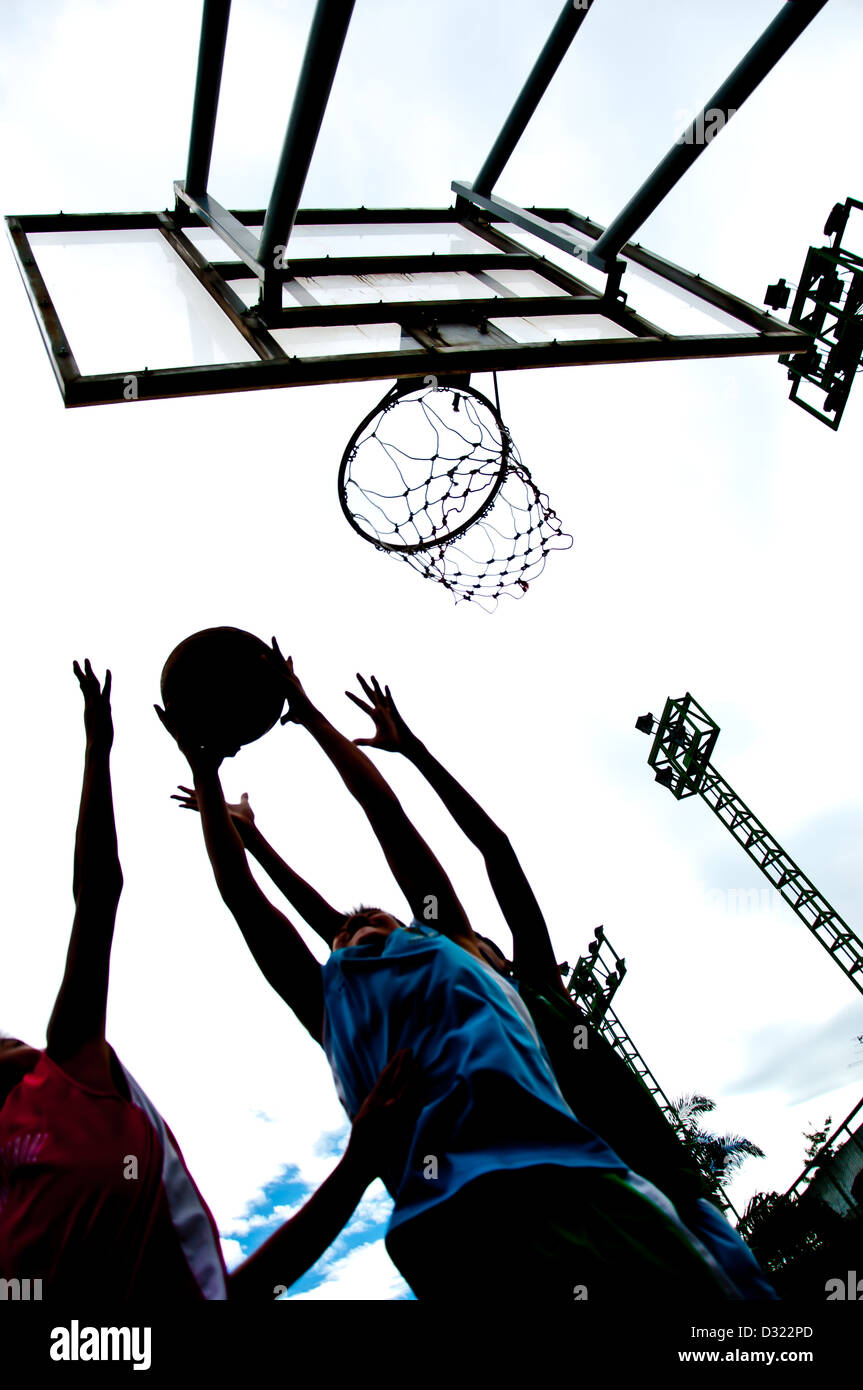 boy dunk basketball Stock Photo - Alamy