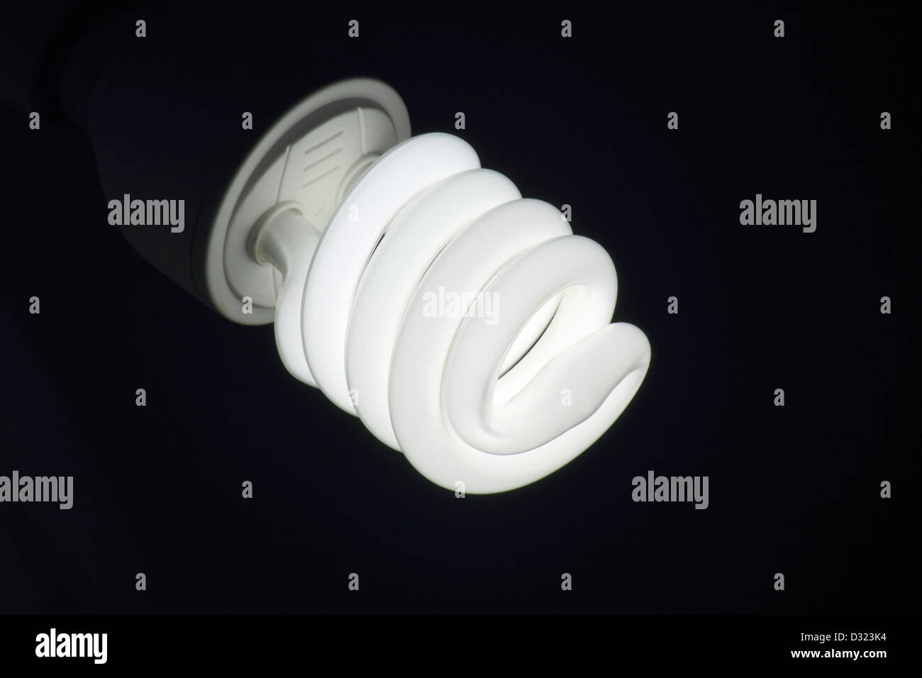 Tubular compact fluorescent lamp Stock Photo - Alamy