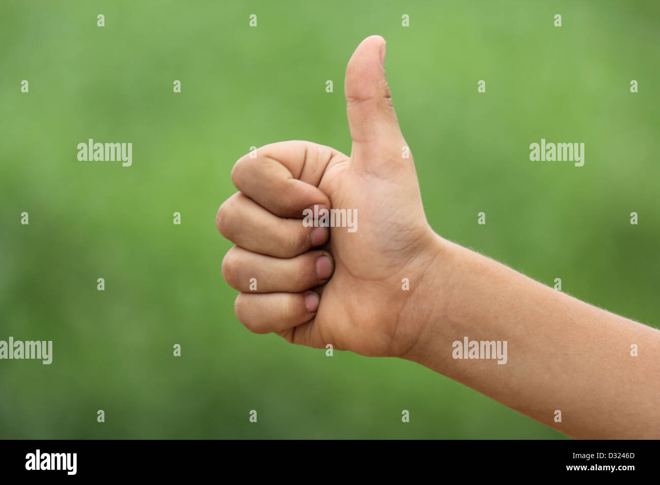 Thumbs up sign Stock Photo - Alamy