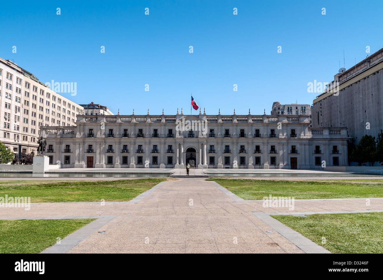 The Presidential Palace in Santiago Chile. Also called La Moneda Stock ...