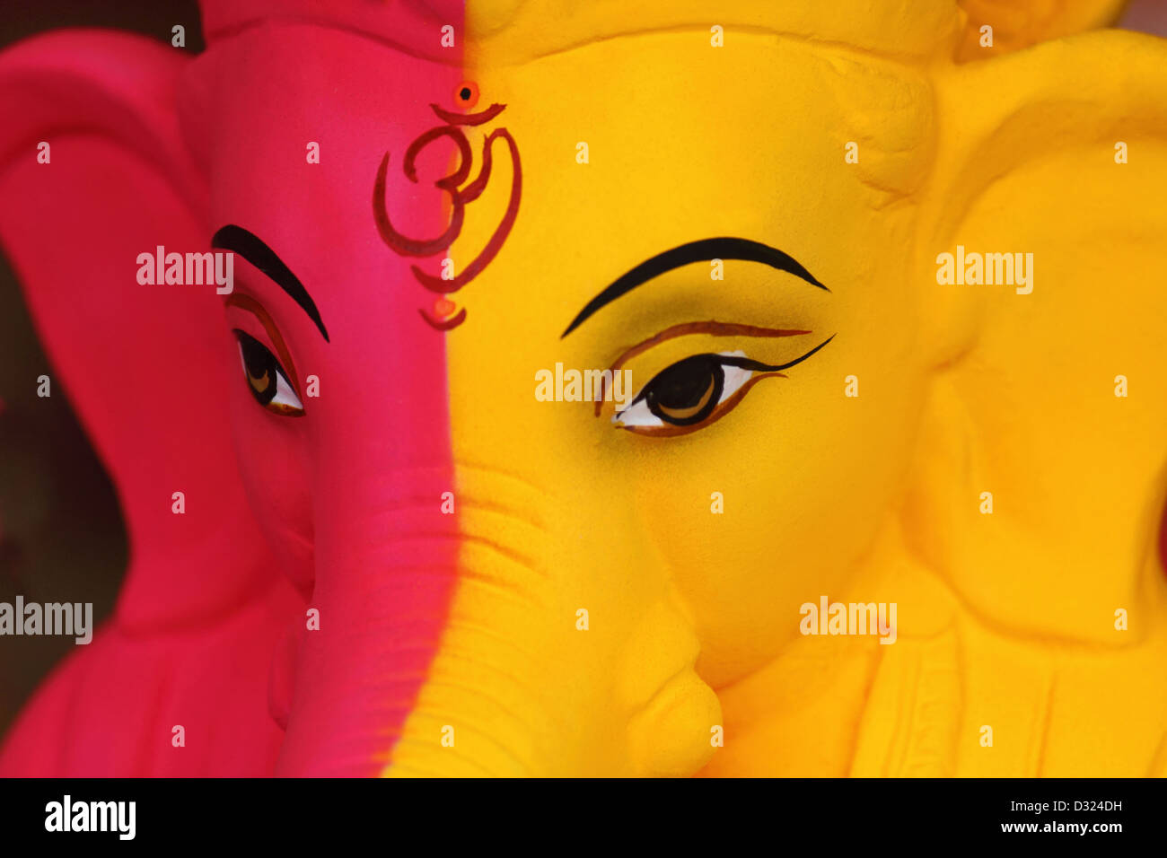 Lord Ganesh In red and yellow Stock Photo - Alamy