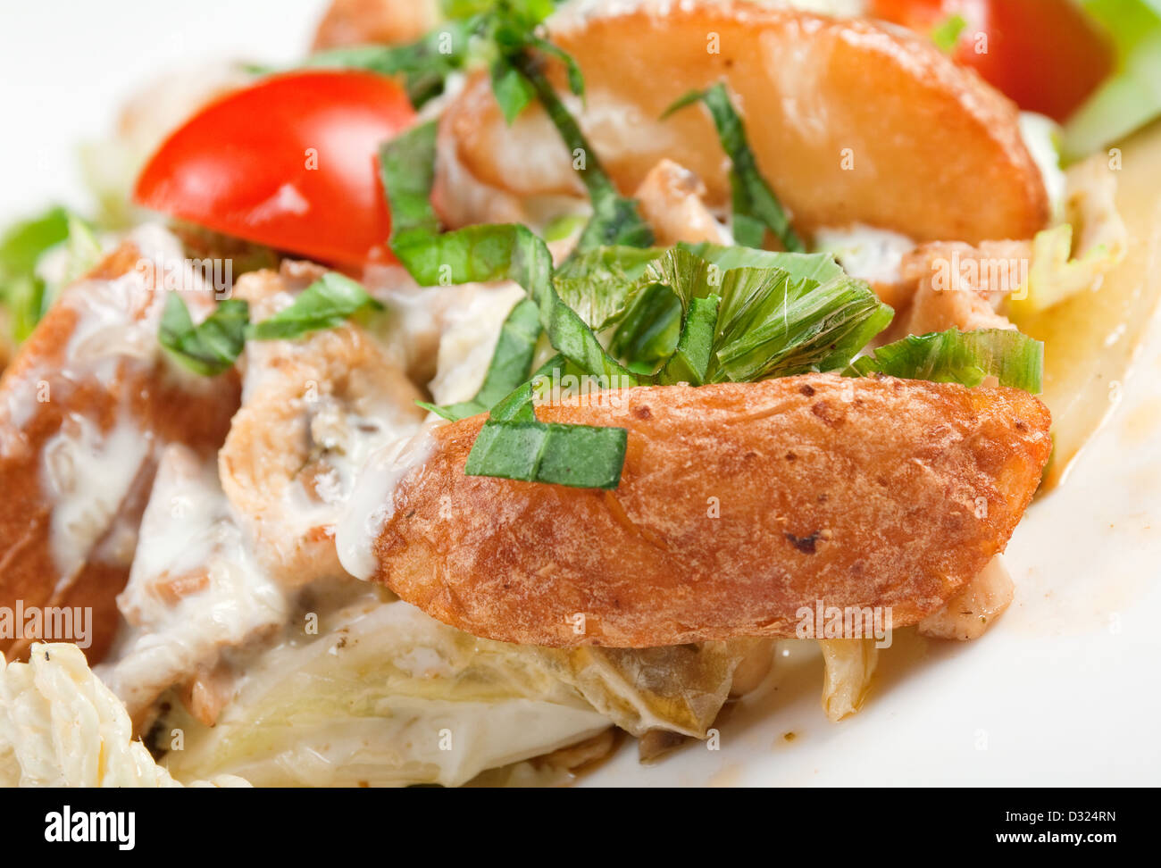 Italian cuisine chicken salad Neapolitan Stock Photo - Alamy