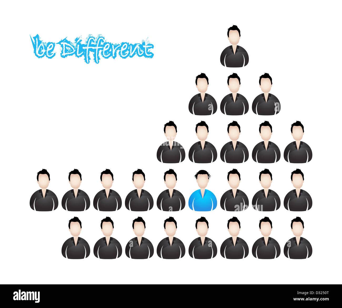 be different, vector illustration with special design Stock Photo - Alamy