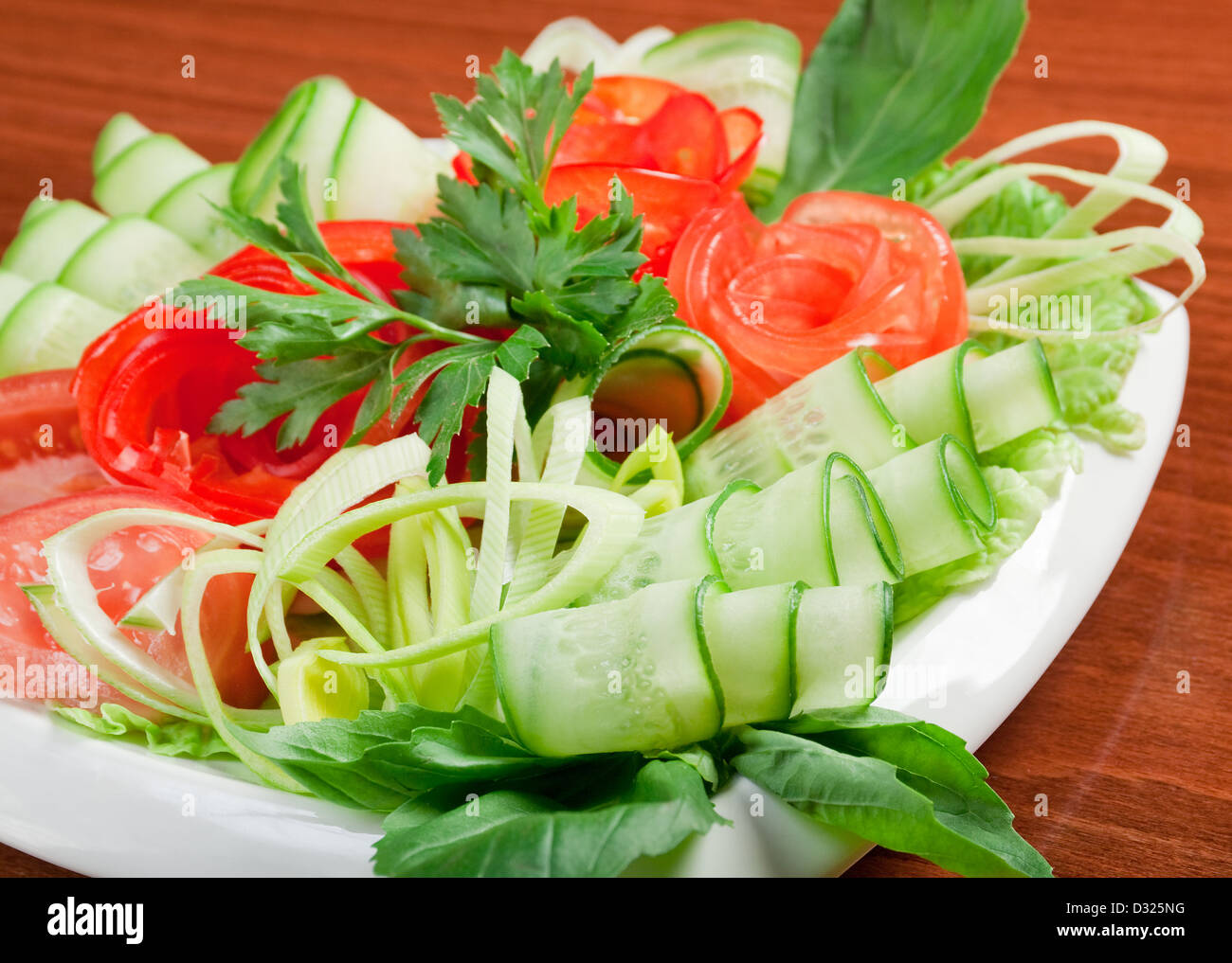 Italian cuisine.vegetable arrangement Stock Photo - Alamy