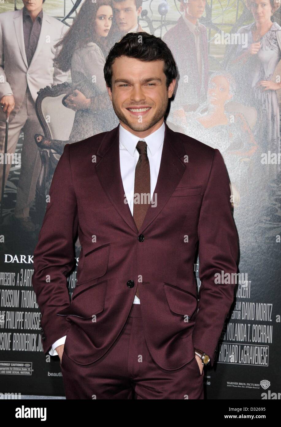 Alden Ehrenreich at arrivals for BEAUTIFUL CREATURES Premiere, TCL ...