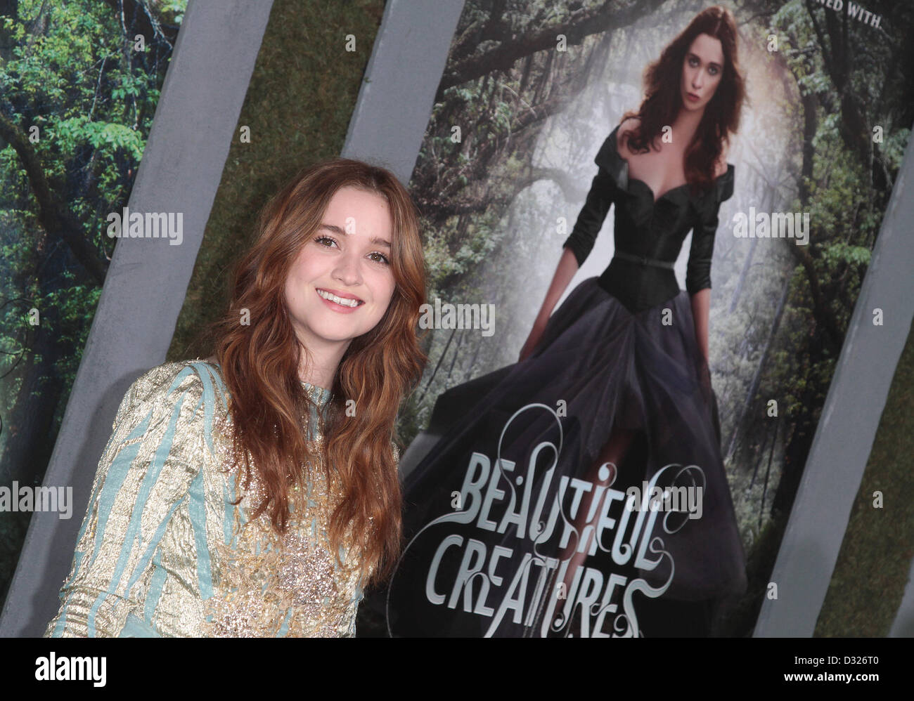 ALICE ENGLERT BEAUTIFUL CREATURES PREMIERE LOS ANGELES CALIFORNIA USA ...