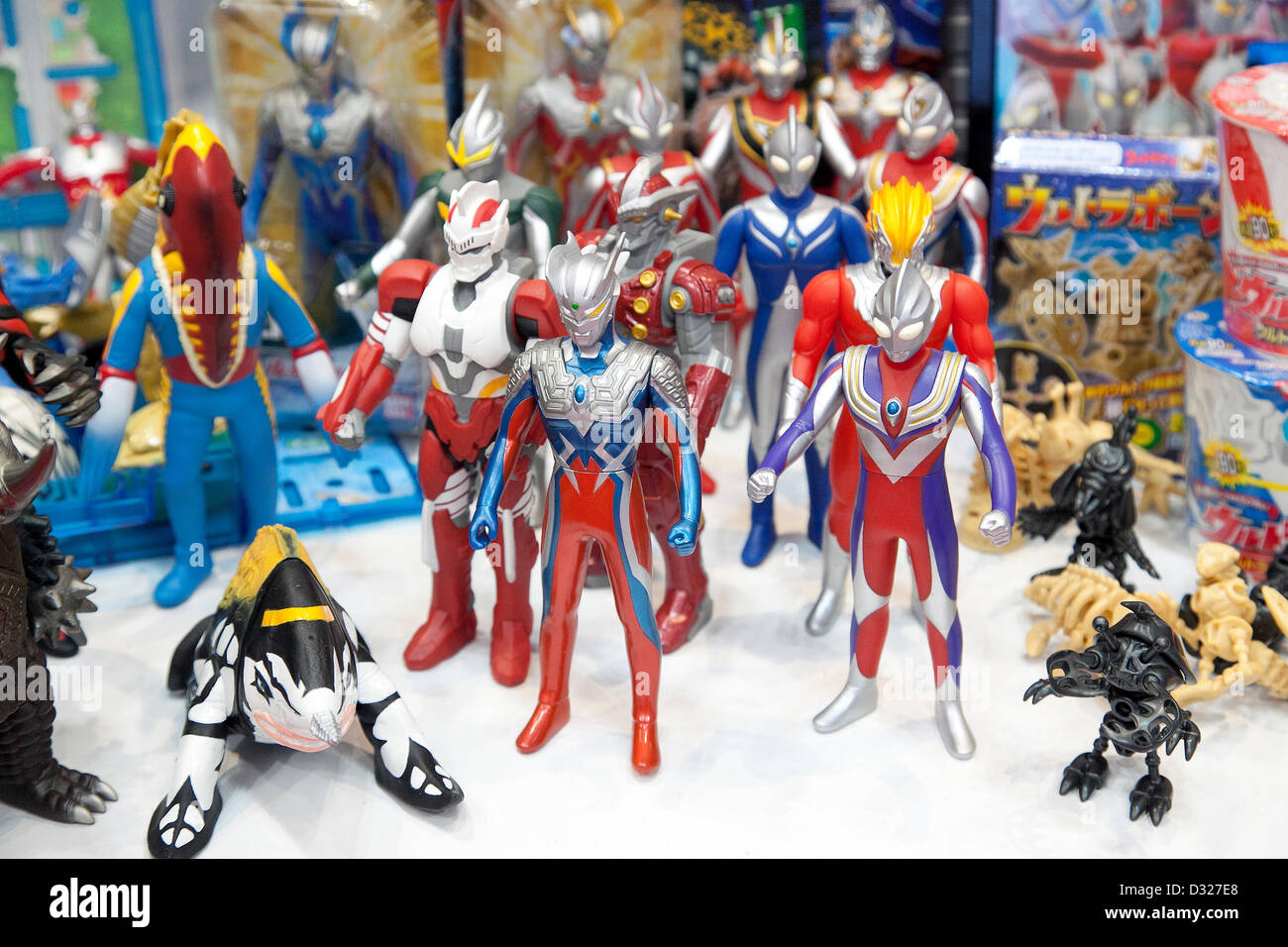 February 7, 2013, Tokyo, Japan - The Ultraman products at TIGS in Tokyo ...