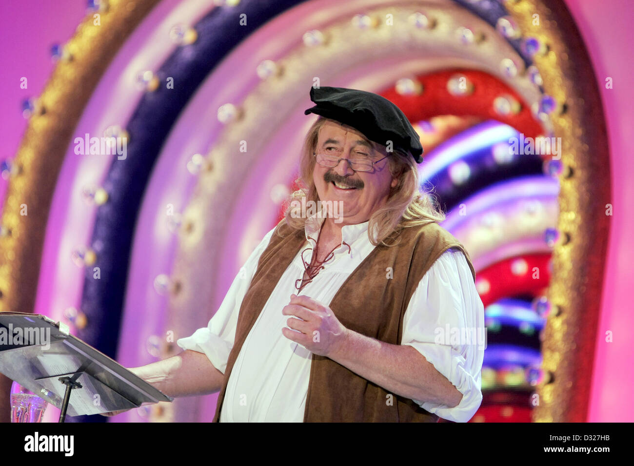 Hans-Peter Betz performs as 'Guddi Gutenberg' at the final rehearsal of ...