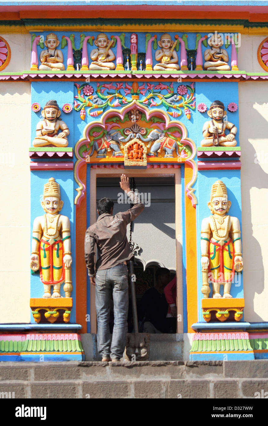Vighneshwar temple dedicated to Lord Ganesha, Ozar, Maharashtra, India ...
