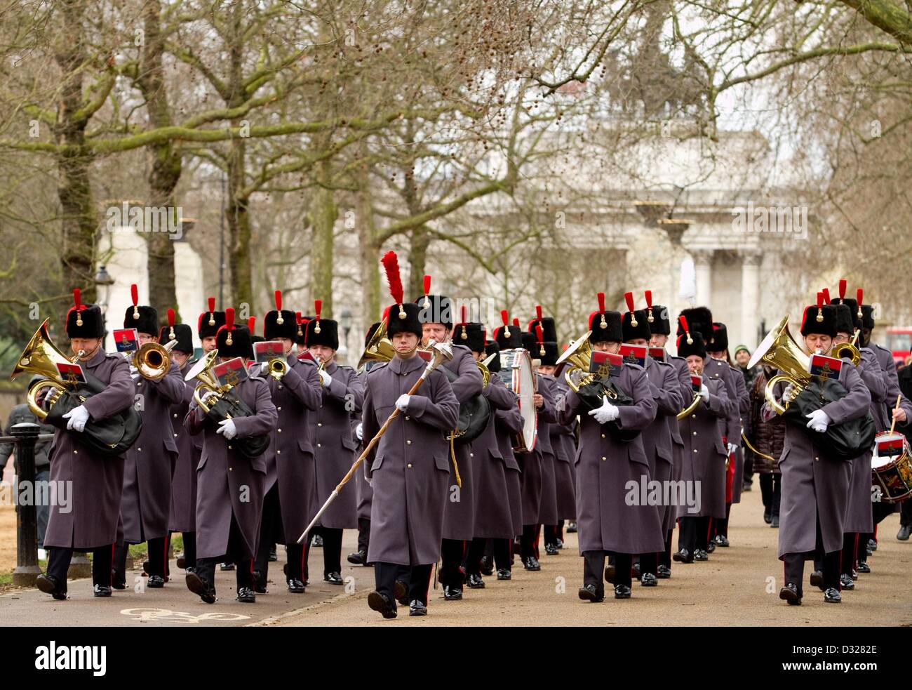 LONDON, UNITED KINGDOM - February 6th 2013: The King's Troop Royal ...