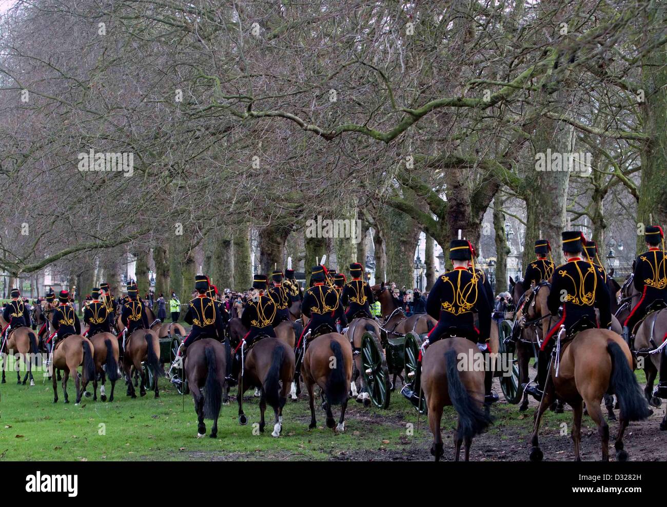 LONDON, UNITED KINGDOM - February 6th 2013: The King's Troop Royal ...