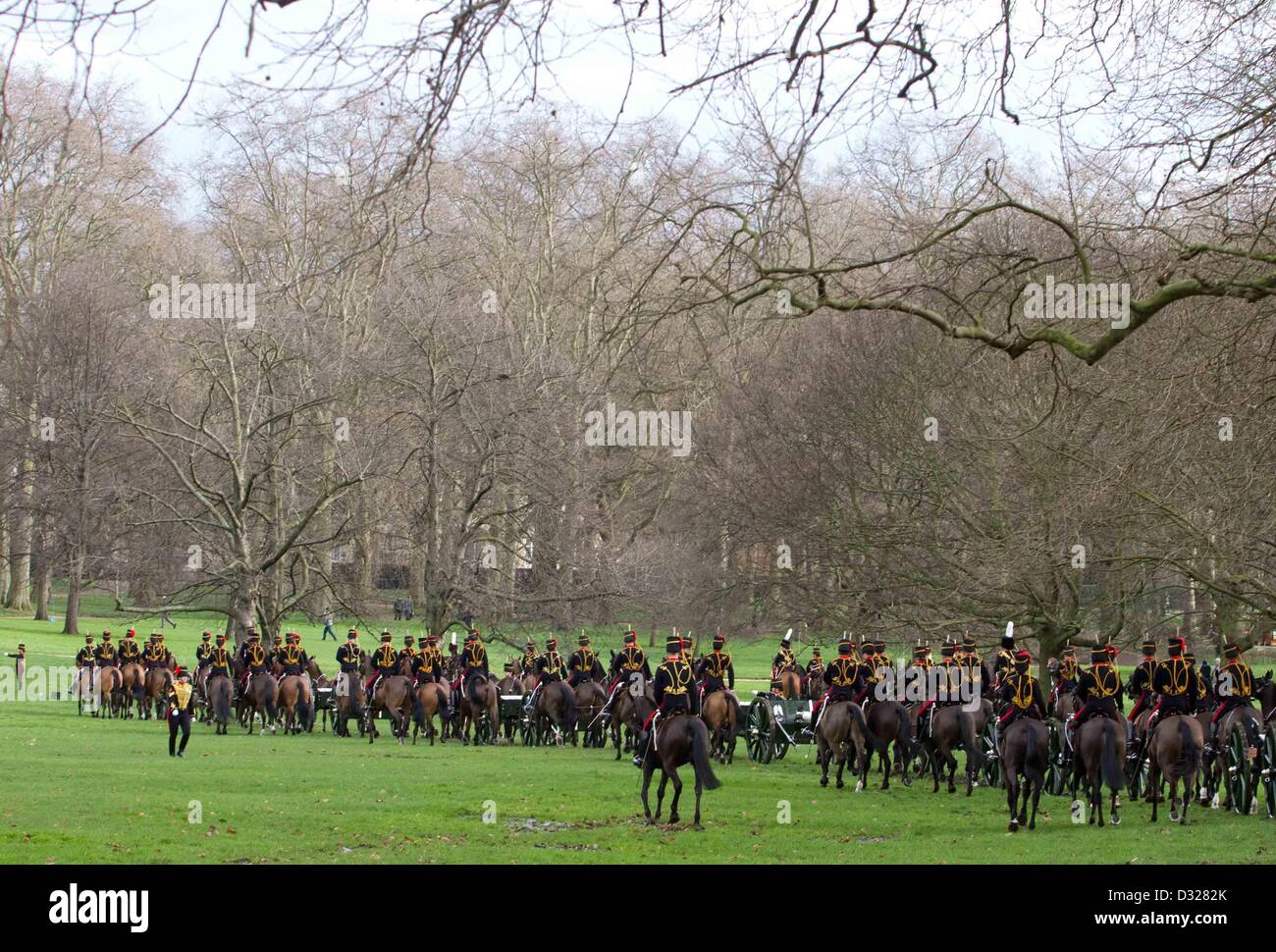 LONDON, UNITED KINGDOM - February 6th 2013: The King's Troop Royal ...