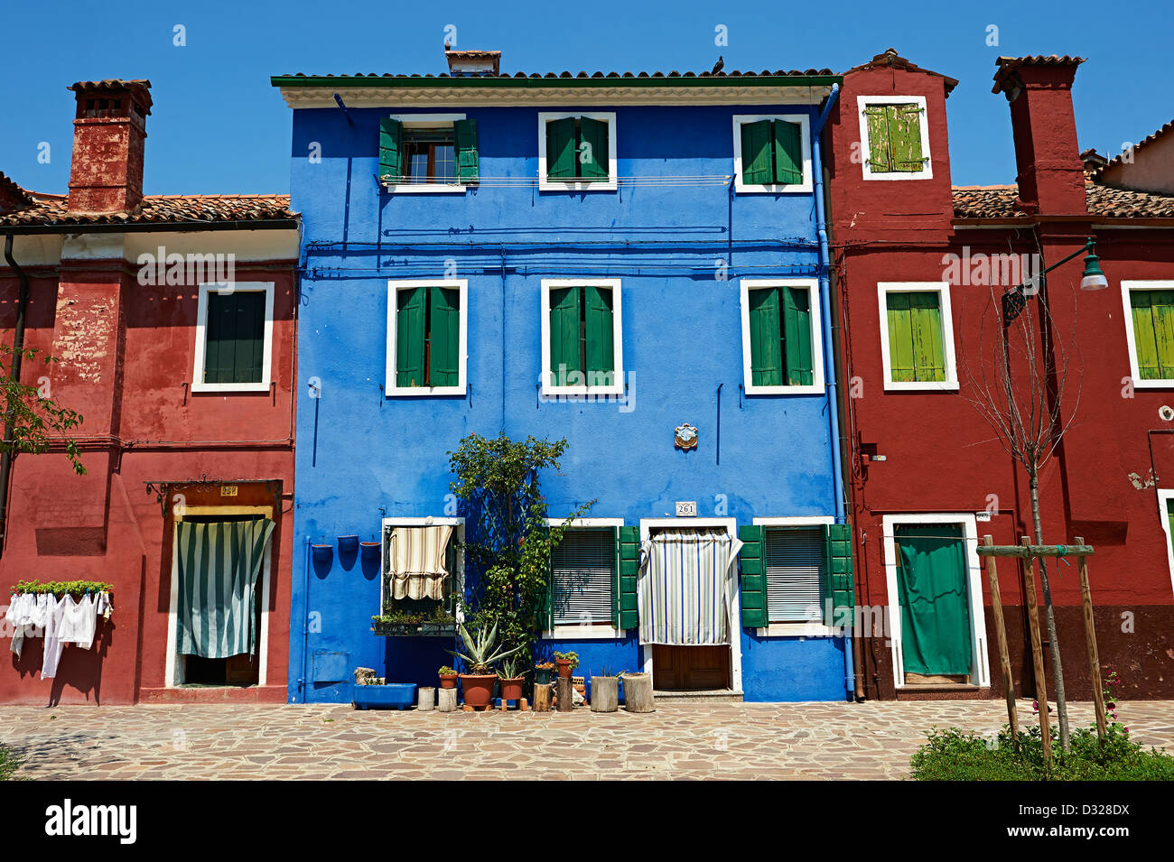 Colorful Houses of Burano Island Venice, Italy Stock Photo - Alamy