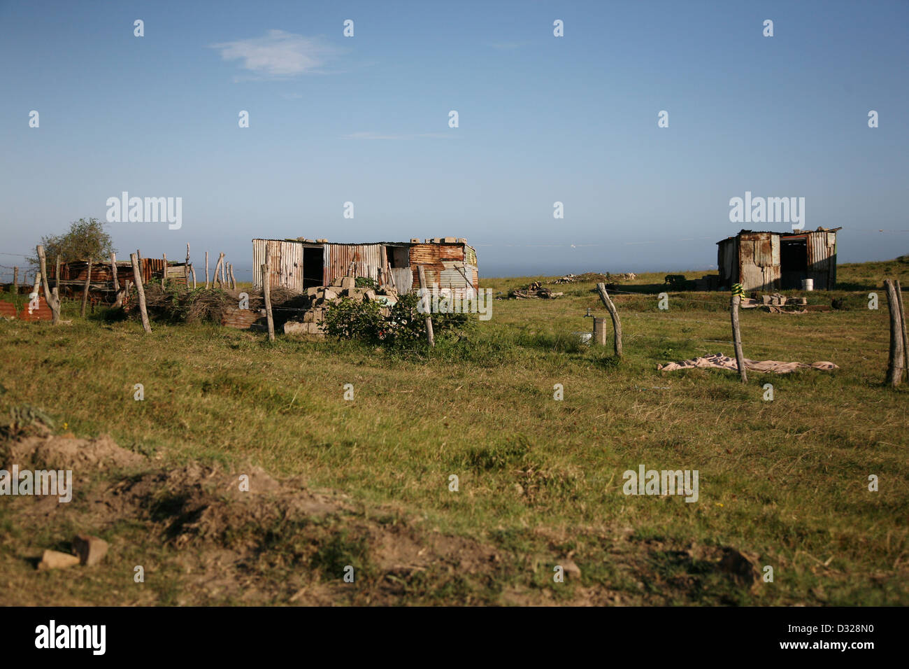 Houses in rural landscape Stock Photo - Alamy