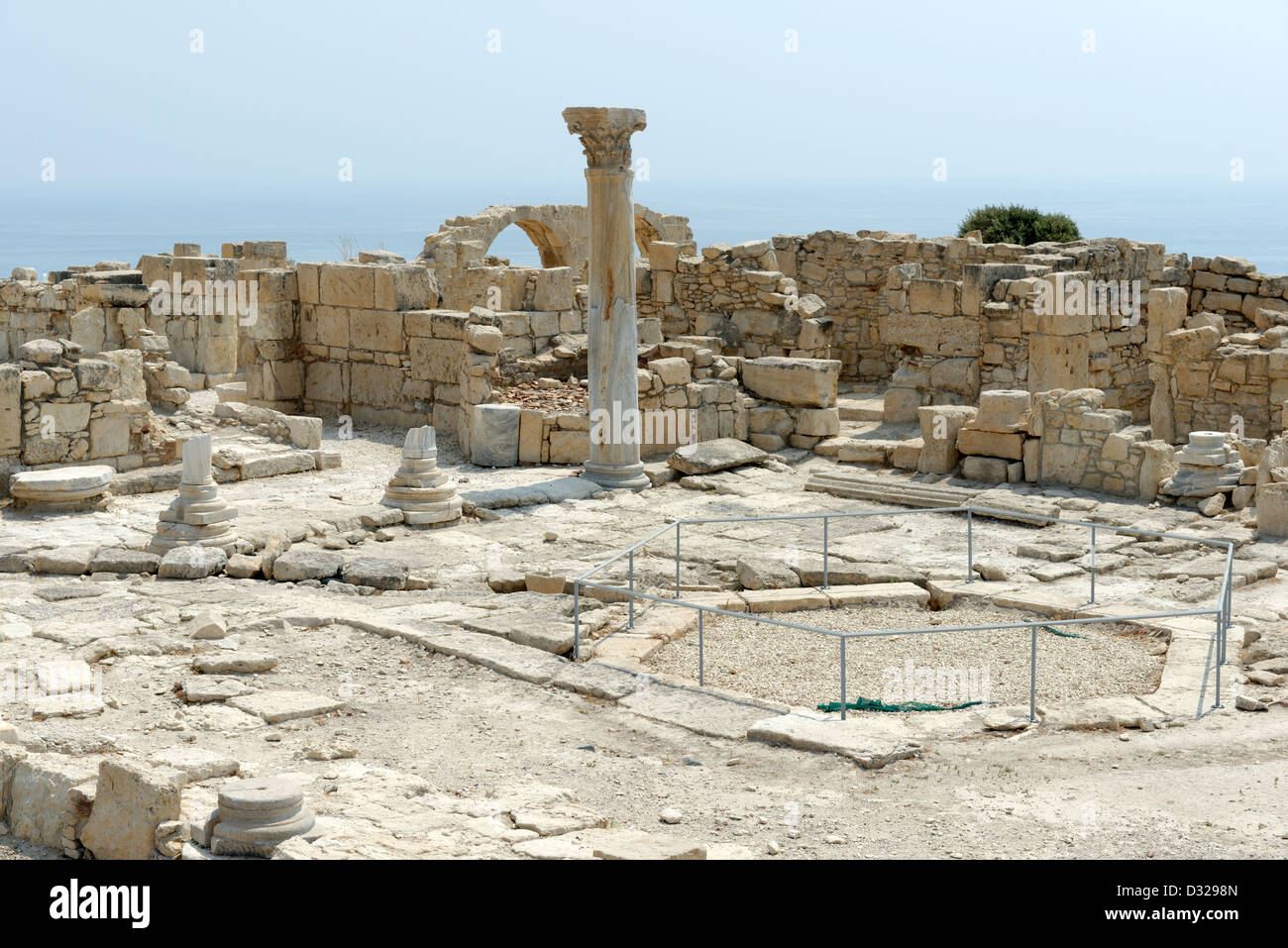 Baptistery Basilica atrium at ancient Kourion a Greco-Roman ...