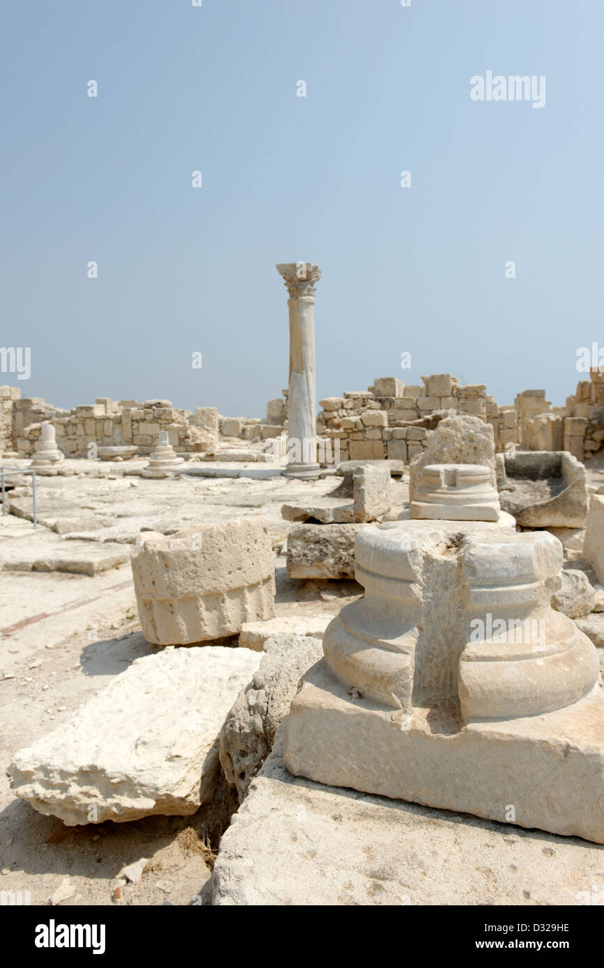 Baptistery Basilica atrium at ancient Kourion a Greco-Roman ...