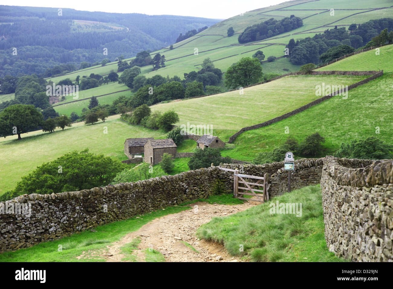 High House Farm High Peak estate Ladybower reservoir Upper Derwent ...