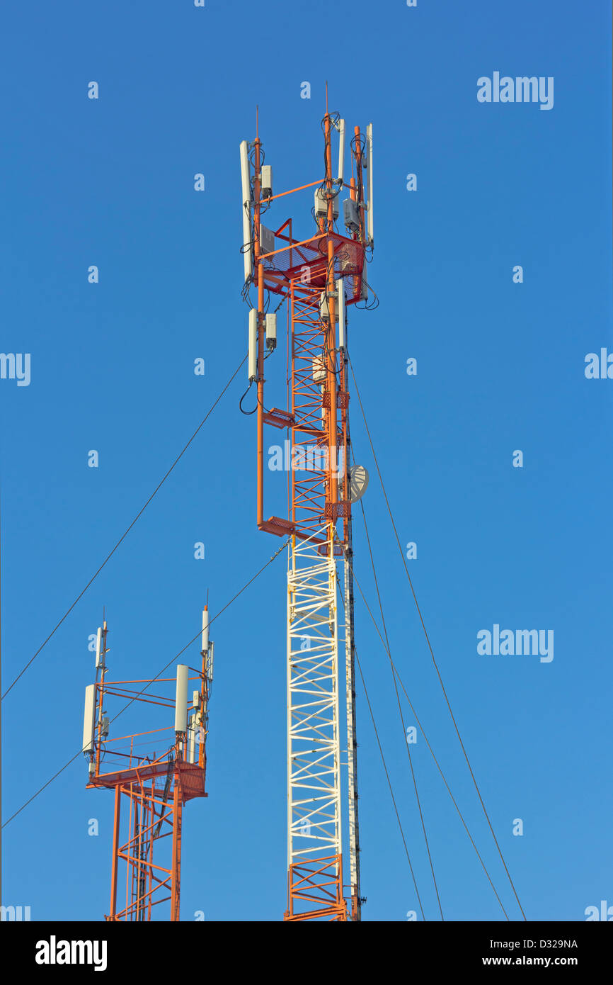 communications tower for tv and mobile phone signals Stock Photo - Alamy