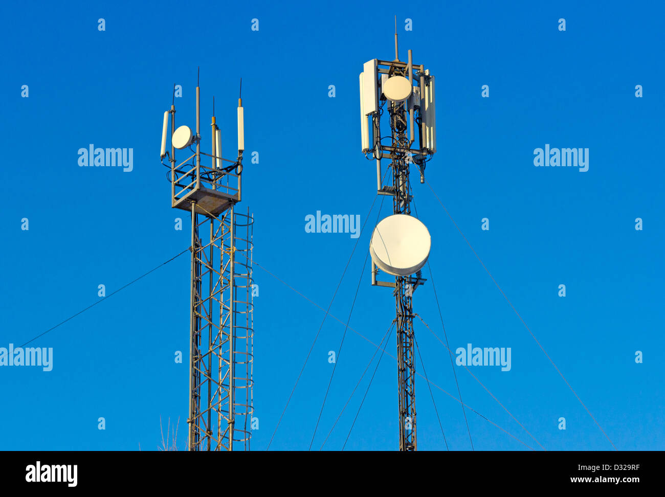 communications tower for tv and mobile phone signals Stock Photo - Alamy